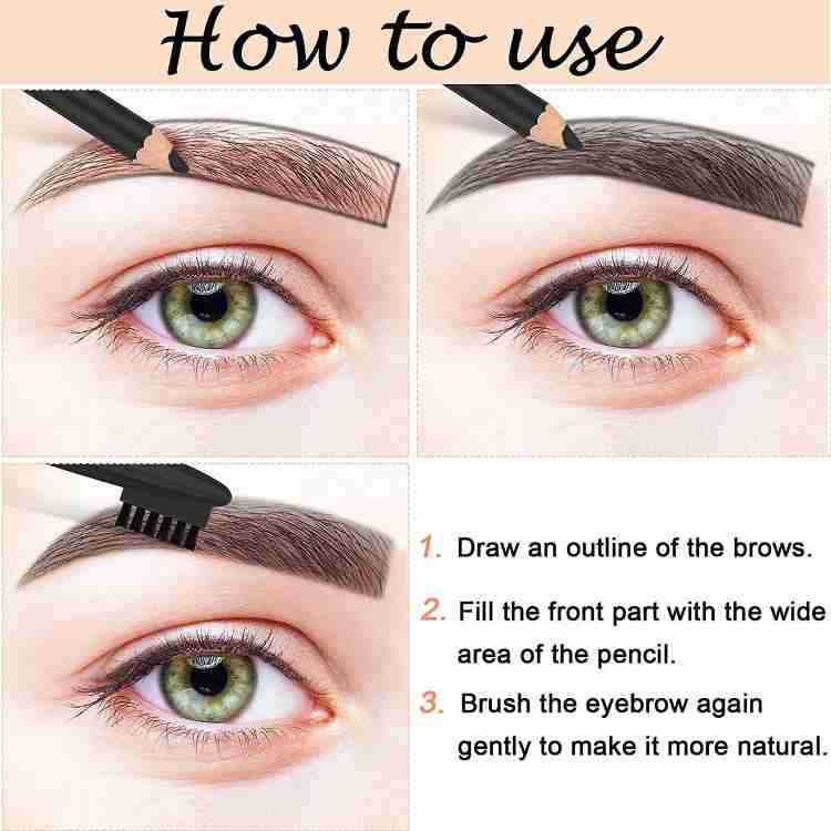how to draw natural eyebrows with eyebrow pencil