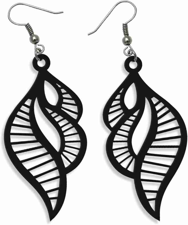 Flipkart Buy FEEZA FASHION Fancy Black earrings Acrylic Drops Danglers Online at Best Prices in India