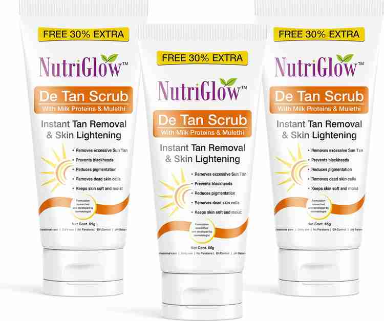 Nutri glow d tan scrub store