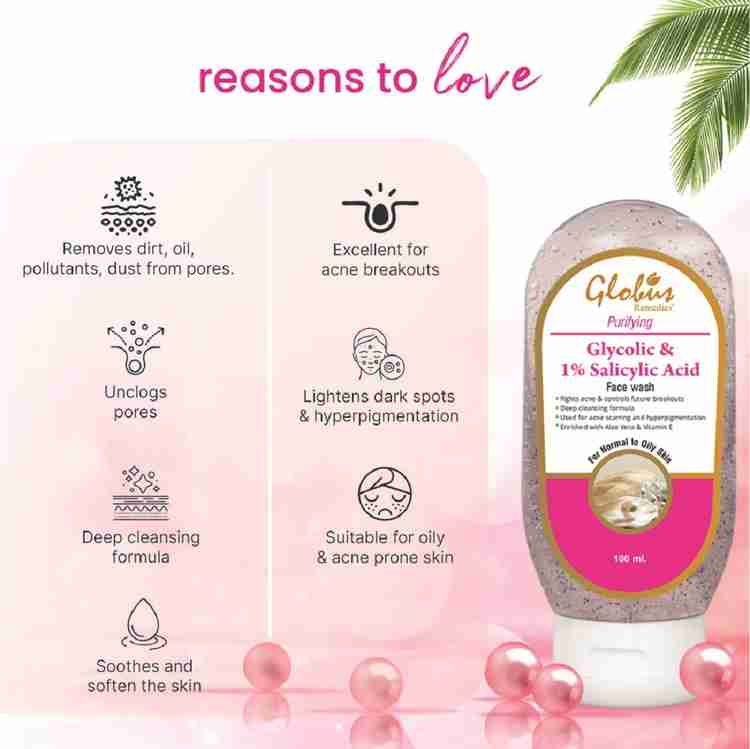 Globus glycolic and salicylic acid face wash store