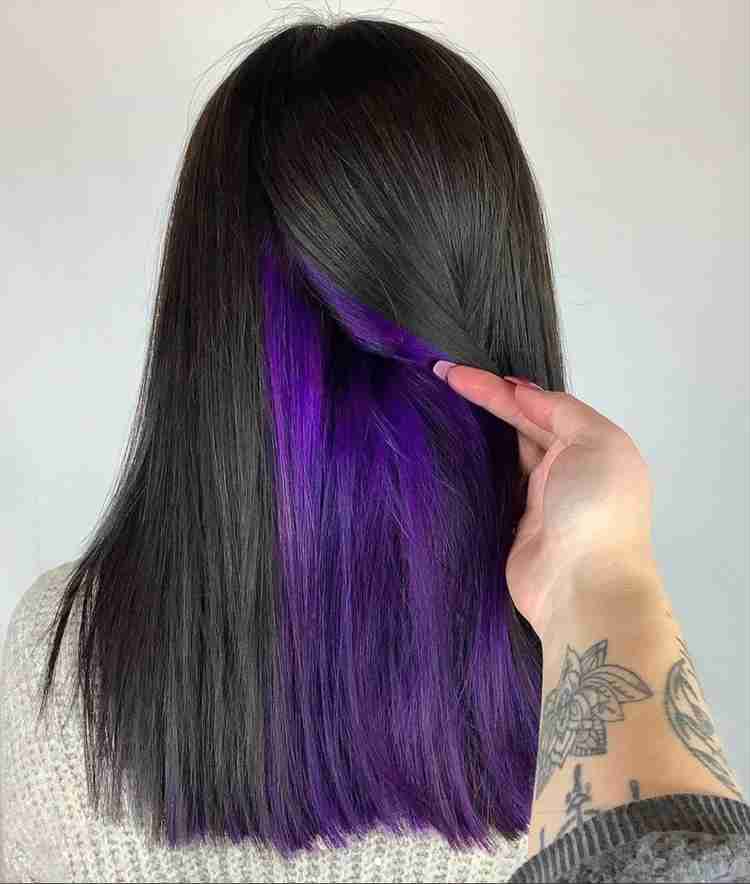 Black Hair With Purple Underneath Vanna Nightshade | I'm Honestly