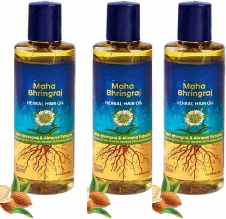 Mahabhringraj MAHABHRINGRAJOIL On On Hair Oil Pack of 3 200 ML Each Hair Oil Price in India Buy Mahabhringraj MAHABHRINGRAJOIL On On Hair Oil Pack of 3 200 ML