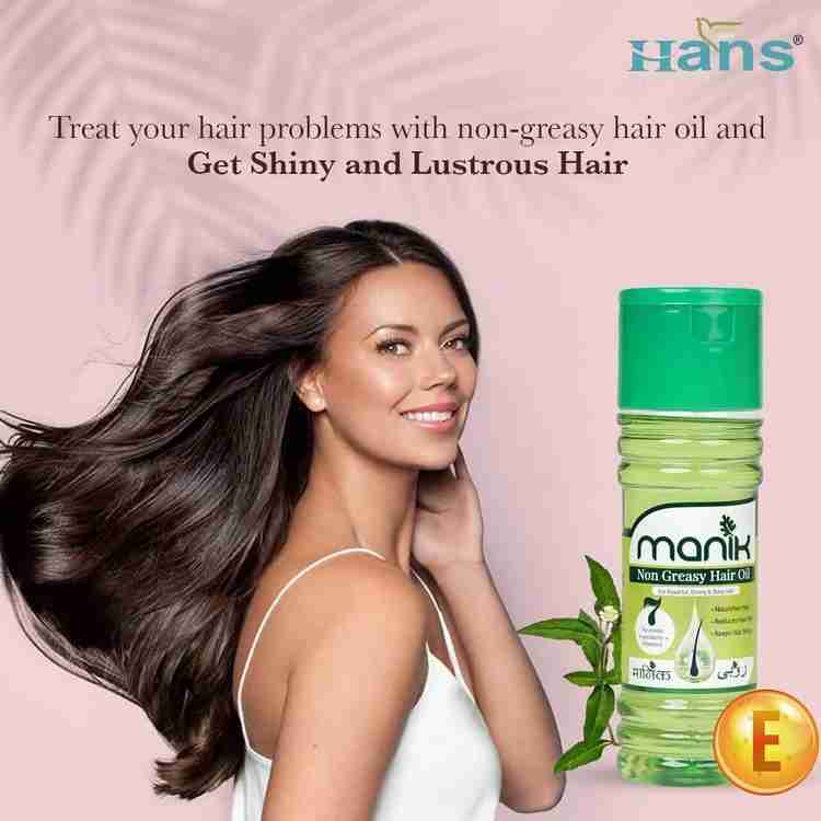 Greasy Shiny Hair MANIK Non Greasy Hair Oil | Ultra Light & Non
