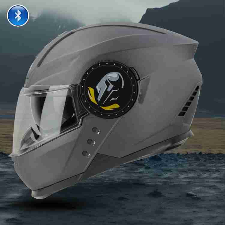Steelbird Bluetooth Full Face ISI Certified Helmet for Men with Inner Smoke Sun Shield Motorbike Helmet Buy Steelbird Bluetooth Full Face ISI Certified Helmet for Men with Inner Smoke Sun Shield