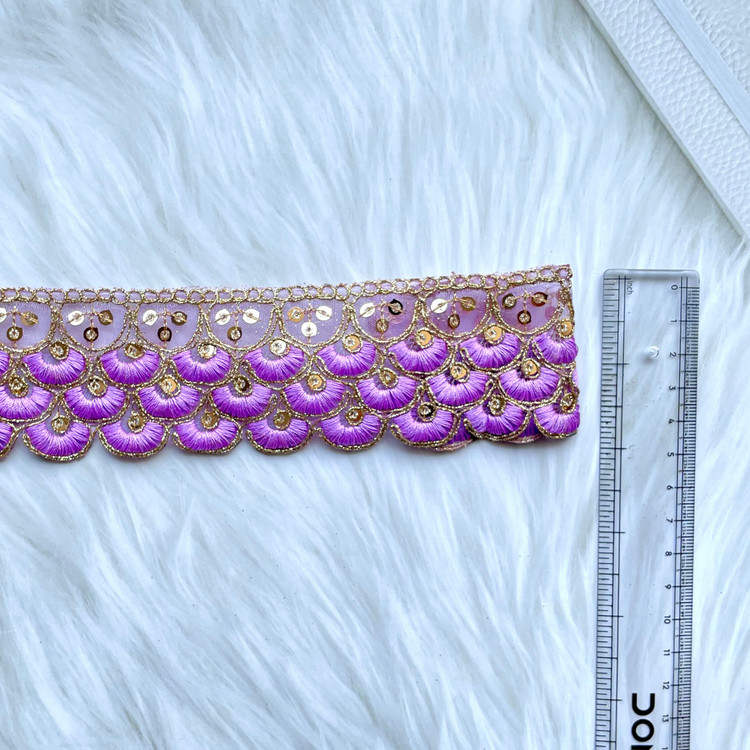 Dark Purple Lace Border