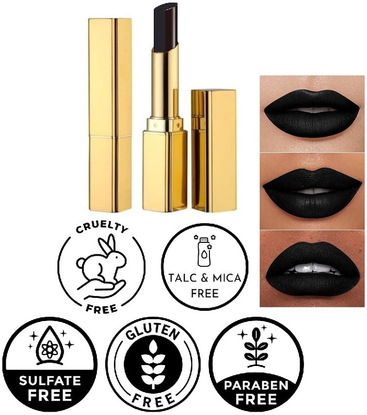 Matte Black Lipstick Case