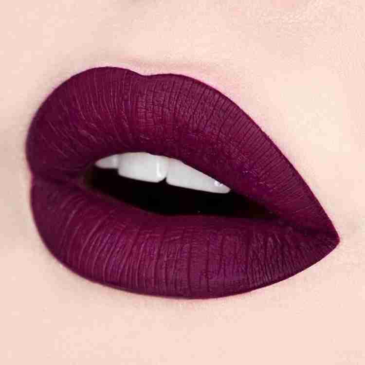 Dark purple matte liquid lipstick store