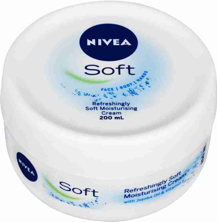 NIVEA Soft Moisturizing Cream For for Face Hand Body Non Greasy Cream Price in India Buy NIVEA Soft Moisturizing Cream For for Face Hand Body Non Greasy Cream Online In India