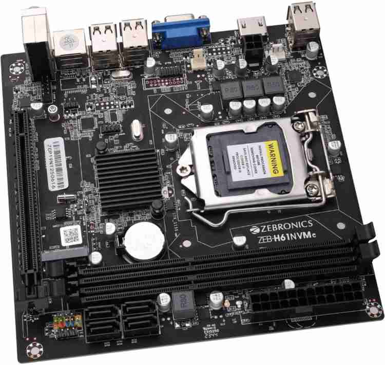 Zebronics Zeb-H61 Socket 1155 Motherboard, 07/20/2023