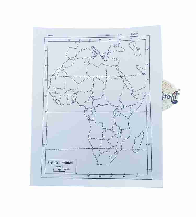 Africa Political Map Blank Africa Blank Map. High Detailed Political