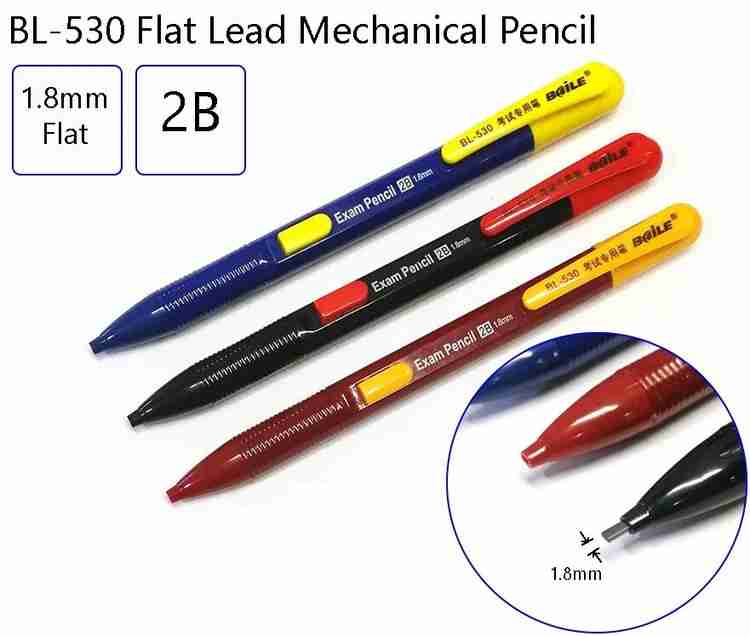 Flipkart FRKB 3pc 1.8mm Flat Chisel Lead Mechanical Pencil for Writing sketching Etc. Pencil Mechanical Pencil