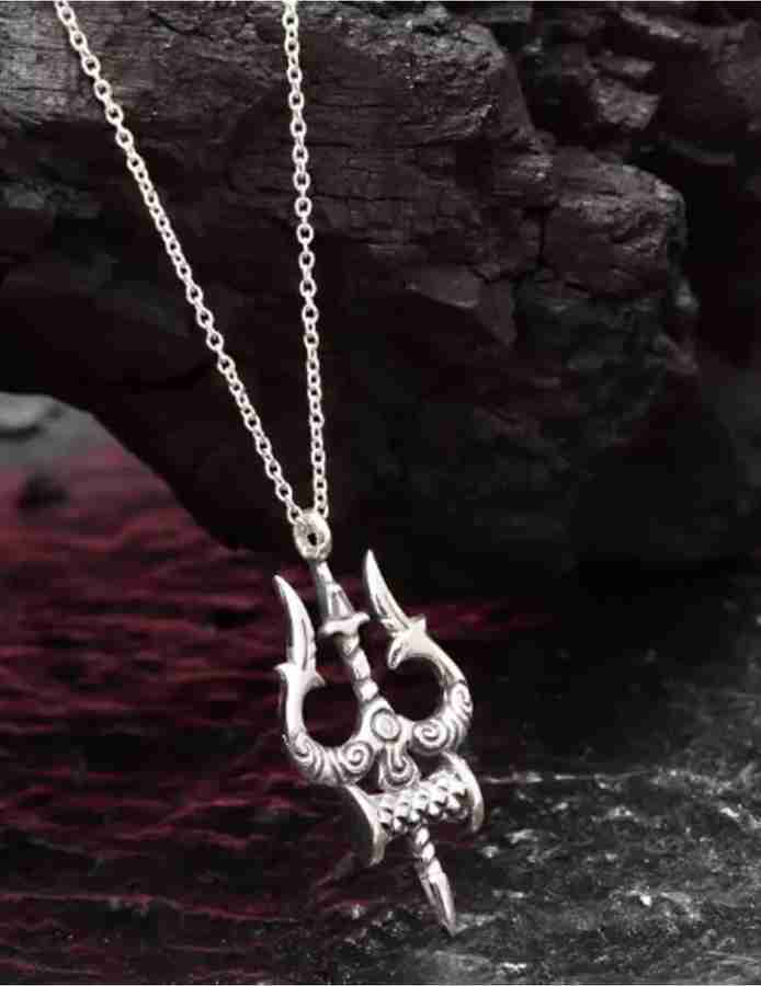 Trishul silver pendant store