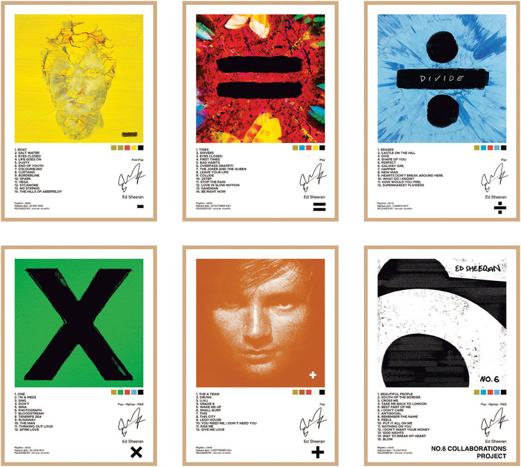 Fondo De Pantalla Con Collage De Ed Sheeran