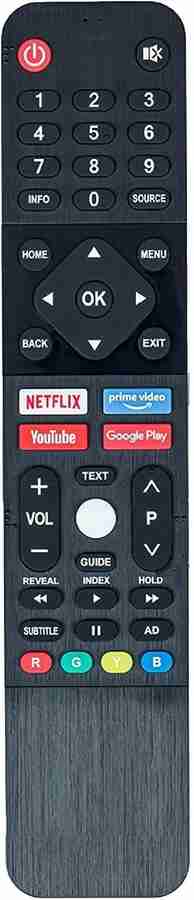 HDF Pairing Required Remote Control Compatible for Sansui LED TV JSW43ASFHD Non Voice Google Asst not Supp Netflix Youtube Sansui LED TV Skyworth LED TV Itel LED TV Coocaa