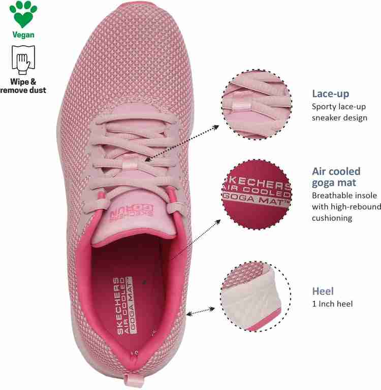 Skechers goga mat mens pink store