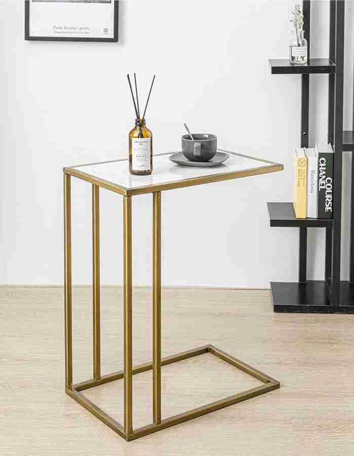 StarWooden C Shaped Sofa for Coffee Table with Marble Top Metal End Table Price in India Buy StarWooden C Shaped Sofa for Coffee Table with Marble Top Metal End Table online