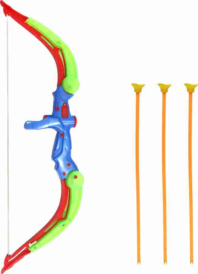 Aditi Toys Dhanush Shooting Bow Arrow With LED Lights Archery Set For Kids BIS Approved Bows Arrows Dhanush Shooting Bow Arrow With LED Lights Archery Set For Kids BIS Approved