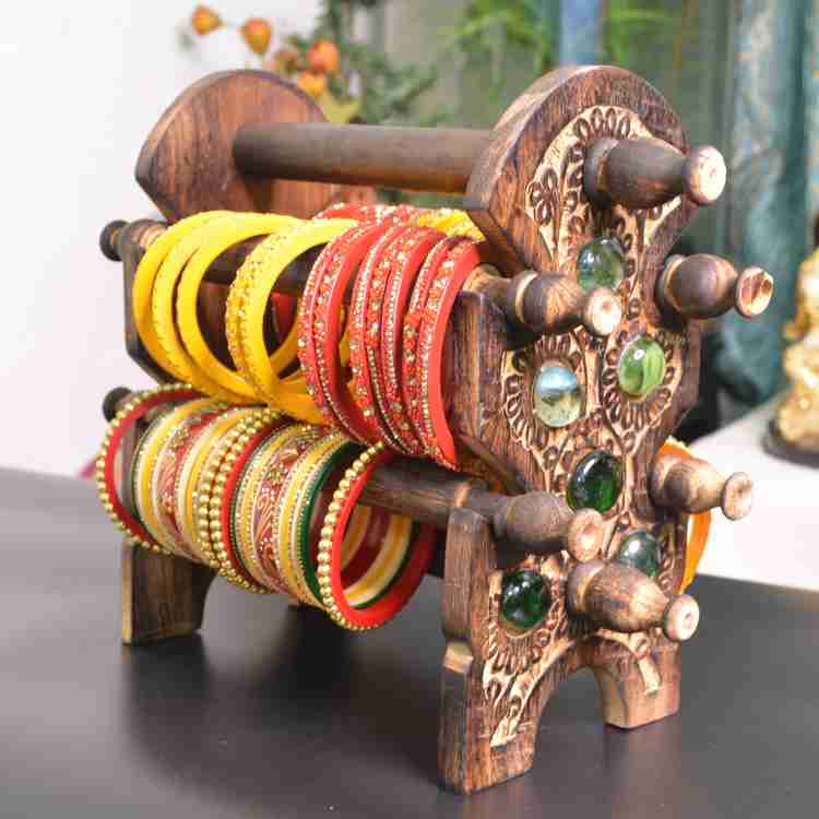 Santarms Bangle stand for women latest bangles stand bangle holder chudi stand 4 road Bangle stand Vanity Box Price in India Buy Santarms Bangle stand for women latest bangles stand