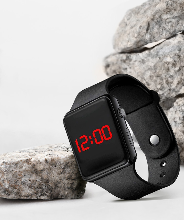 Led Watch For Men Digital LED Watches For Men, Women & Kids Gold,