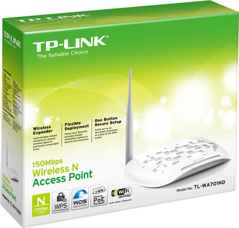 TP-LINK TL-WA701ND 150Mbps Wireless N Access Point - TP-Link : Flipkart.com