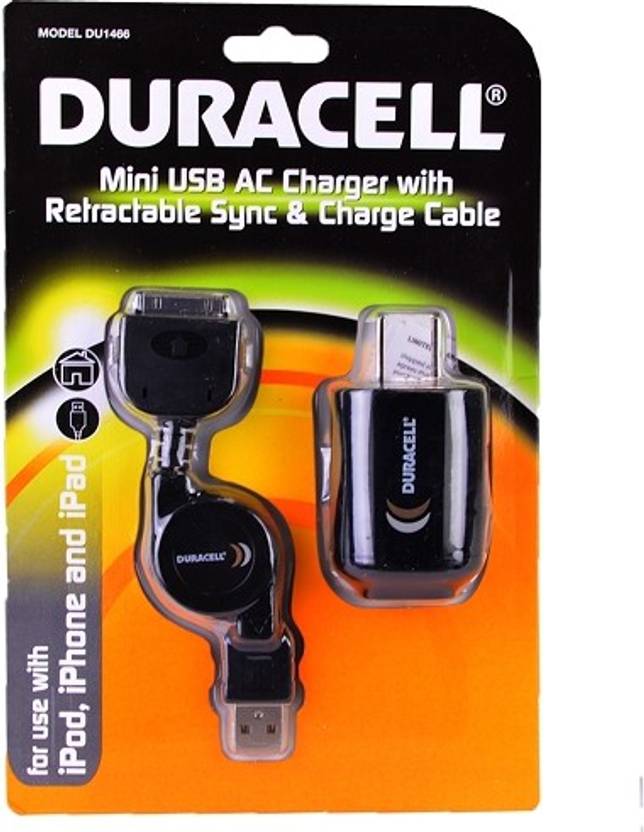 DURACELL 10 W Mobile Charger with Detachable Cable - DURACELL ...