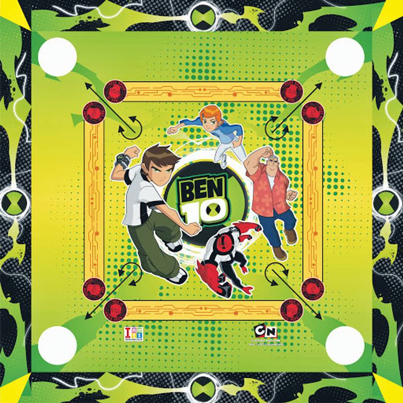 Ben 10 2 In 1 Carrom Board With Ludo Indoor Sports Games - 2 In 1 ...