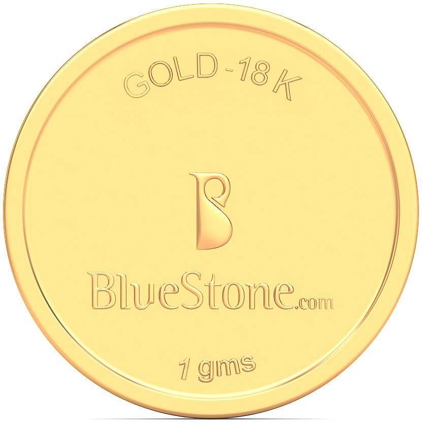 BLUESTONE BIS Hallmarked 18 K 1 g Gold Coin Price in India - Buy ...