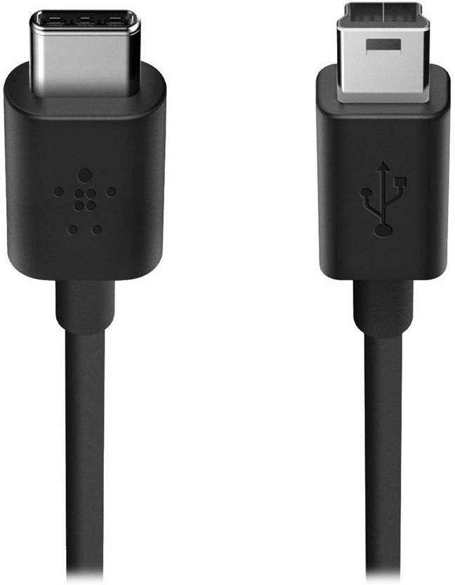 BELKIN USB Type C Cable 2 A 1 m F2CU034bt06-BLK USB-C to Mini-B Charge ...