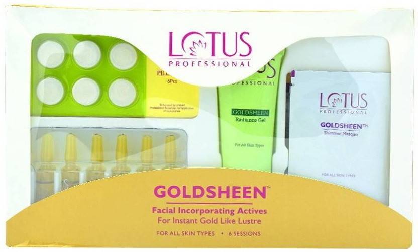 LOTUS Goldsheen Facial Kit - Price in India, Buy LOTUS Goldsheen Facial ...