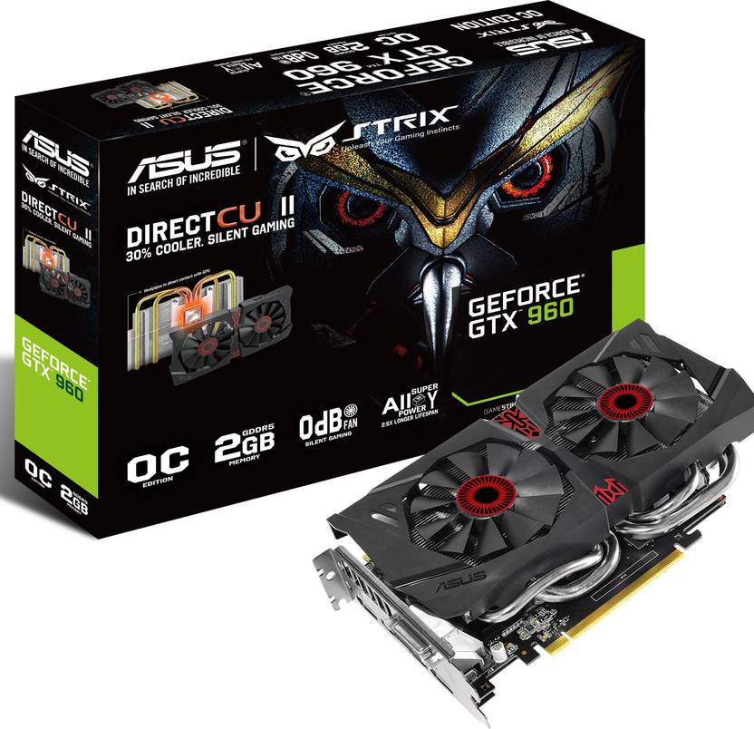 ASUS Geforce Gtx960 GDDR5 2 GB NVIDIA Chipset 128 bit 7200 MHz Graphics ...