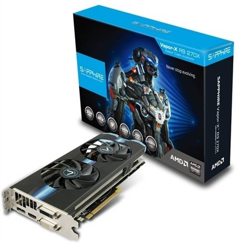 Sapphire Radeon R9 270X VAPOR-X DDR5 2 GB AMD/ATI Chipset 256 bit 1050 ...