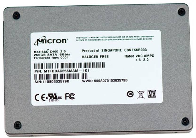 Micron C400 2.5"- Real SSD 256 GB Desktop, Laptop Silver SATA Internal ...