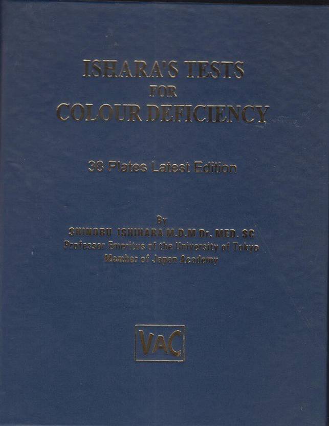 Ishihara Colour Blindness Test Chart (Hardcover, Shinobu Ishihara): Buy ...