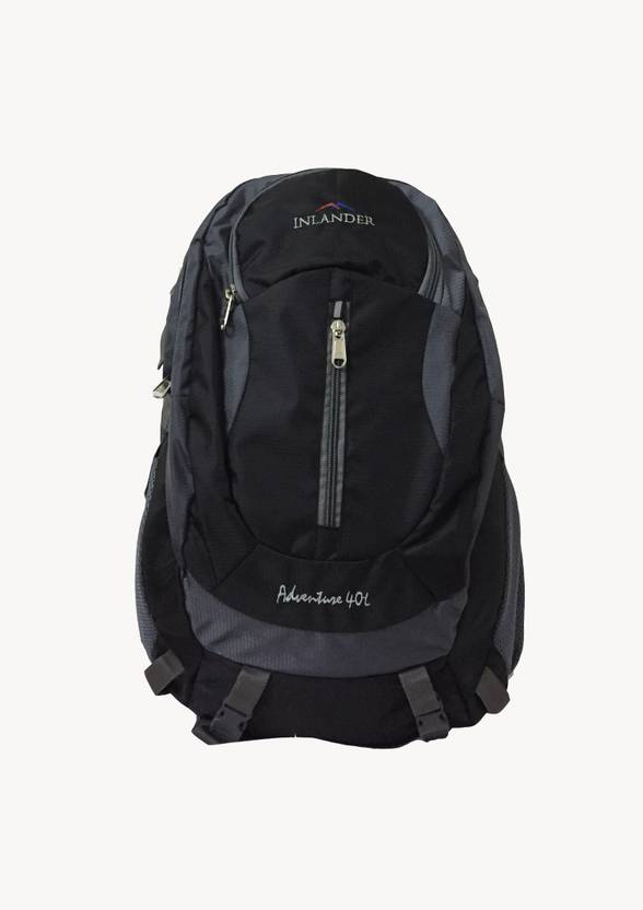 Inlander 30L Black Travel Hiking 30 L Laptop Backpack Black and Grey ...