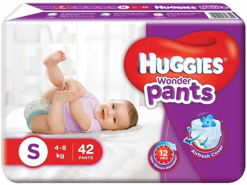 Huggies Wonder Pants - S - Buy 42 Huggies Pant Diapers | Flipkart.com