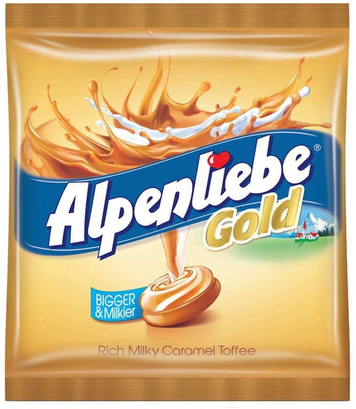 Alpenliebe Gold Candy, 100 pieces pouch, Set of 2 pouches (340g Each ...