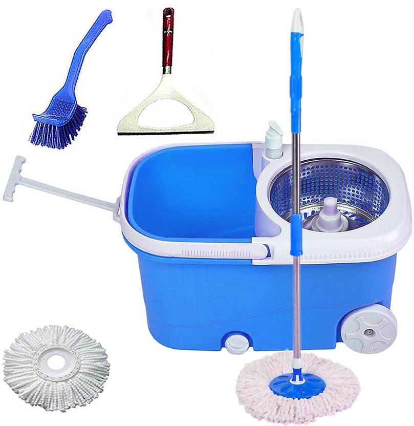 V-MOP SPINING-CLEANIG MOP RANDOM COLOR ( BLUE,PINK,GREEN)-AB164 Mop Set ...