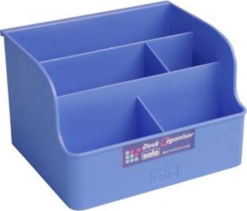 Flipkart.com | Solo 5 Compartments Plastic Desk Organizer - Desk Organizer