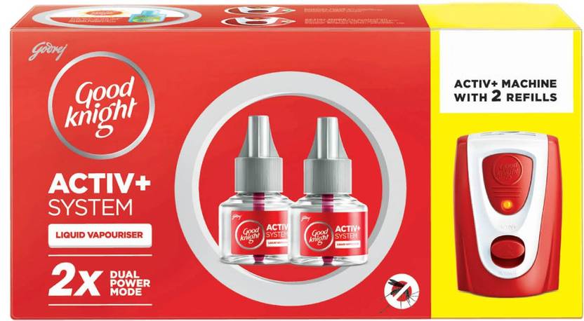 Good Knight Activ Plus Machine with 2 Mosquito Vaporiser Refill Price ...