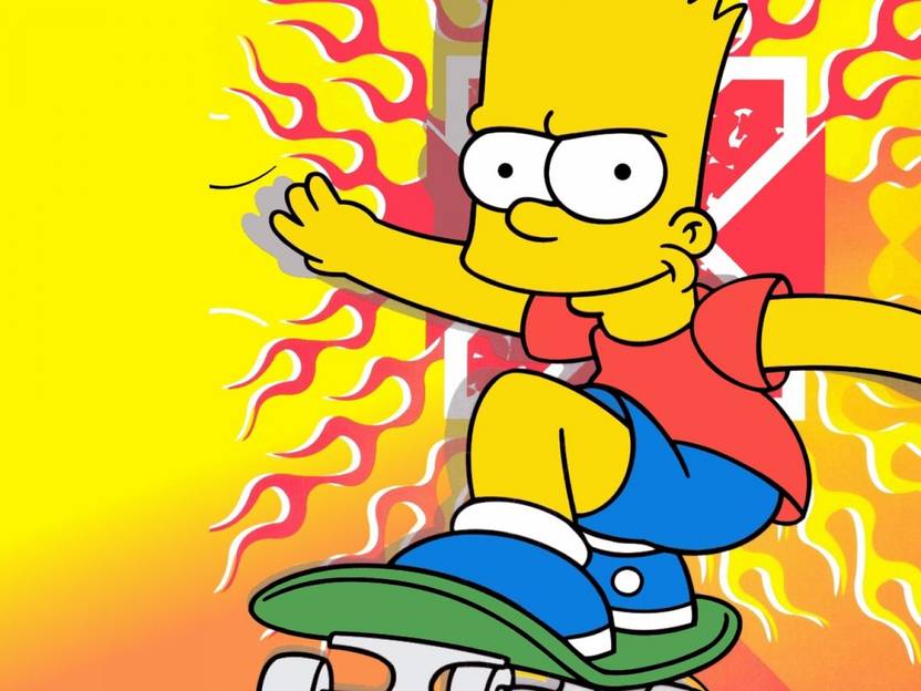 ASHD Wall Poster The Simpsons Bart Simpson Paper Print - Animation ...