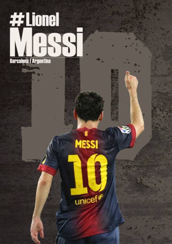 AD Wall Poster Lionel Messi FC Barcelona Soccer Club Player Paper Print ...