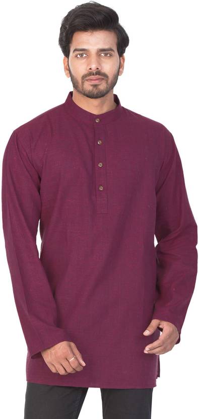 Rene Men Self Design Straight Kurta - Buy Rene Men Self Design Straight ...