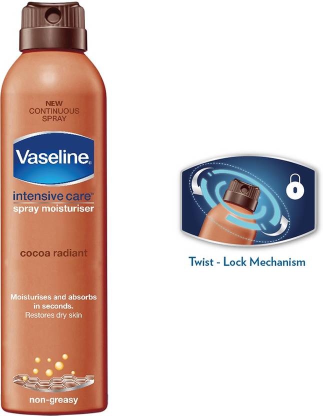 Vaseline Intensive Care Cocoa Radiant Spray Moisturiser - Price in ...
