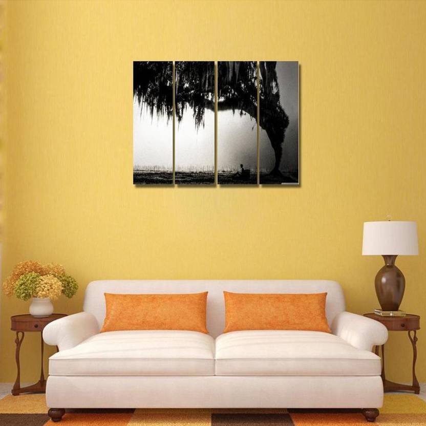 Designer 4 Panel Wall Art Painting With Matte Coating 24x18 inches on ...