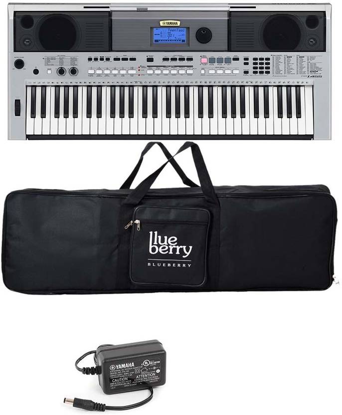YAMAHA PSR - I455, 61 Keys Keyboard along with Adapter and Blueberry ...