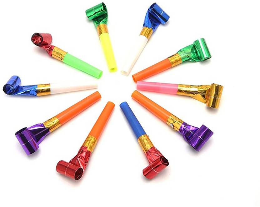 Party Propz 20 Pcs Multi Color Party Blowouts Whistles Kids Birthday ...