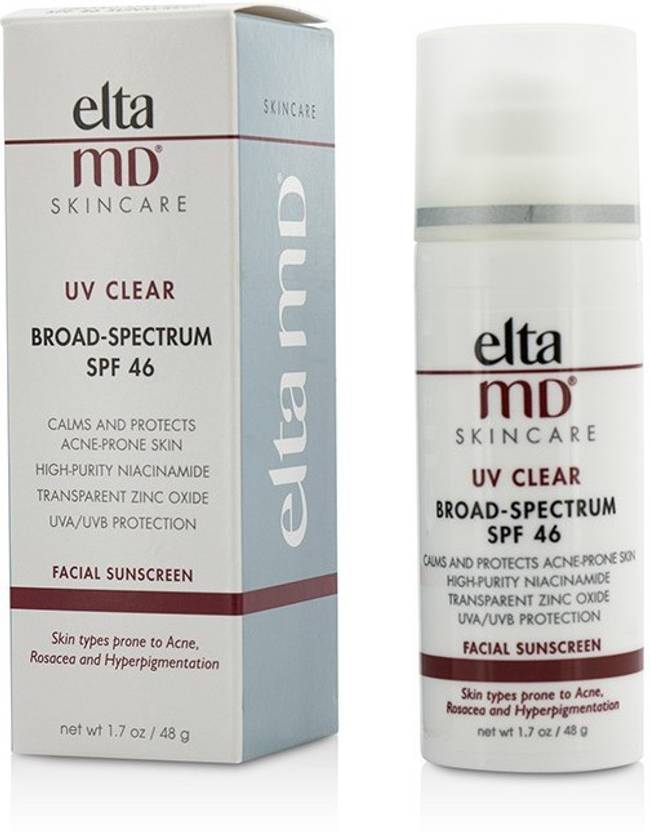 EltaMD UV Clear Facial Sunscreen SPF 46 - For Skin Types Prone To Acne, Rosacea ...