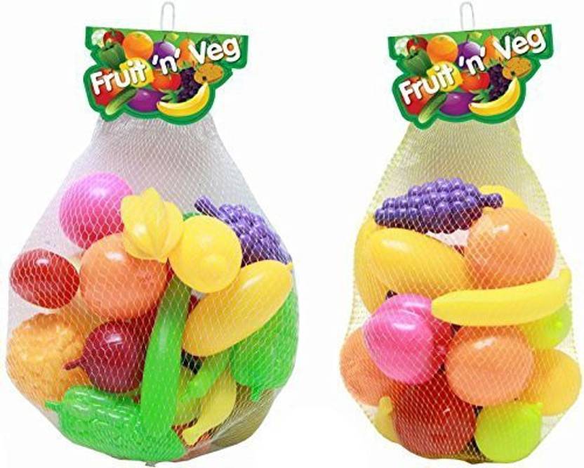 Kandy Toys Plastic Fruit And Vegetables Pretend Role Play Food Kitchen ...