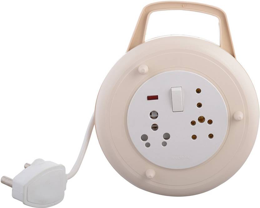 ANCHOR 3381 Flexicord 16 Amp. 3 Pin Dyna, Ivory 4 Socket Extension ...