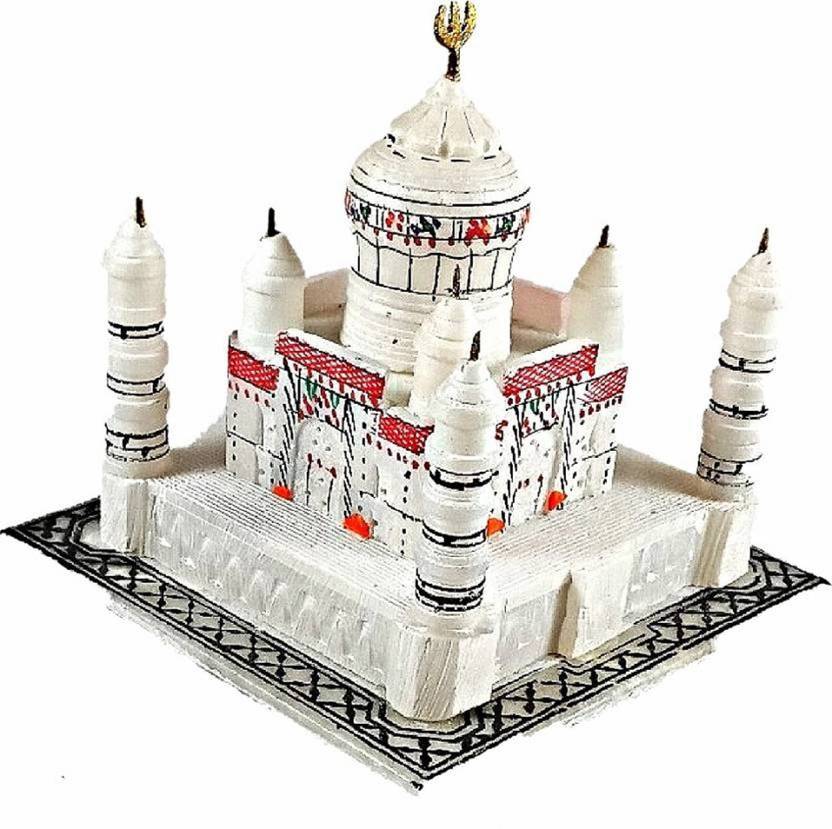 NISHA ART N CRAFT Pure White Marble Taj Mahal For Home Decorative ...
